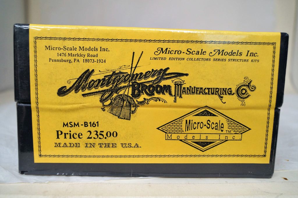 Ho, Micro Scale Models Inc. Kit #MSM-B161, Montgomery Broom Manufactur ...