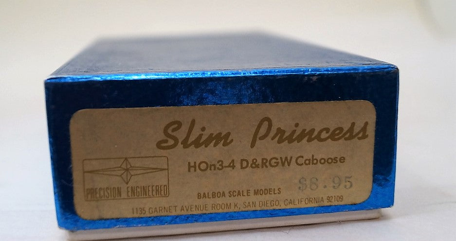 Hon3 Brass Balboa Slim Princess D&RGW Caboose, Unpainted – Southwest ...