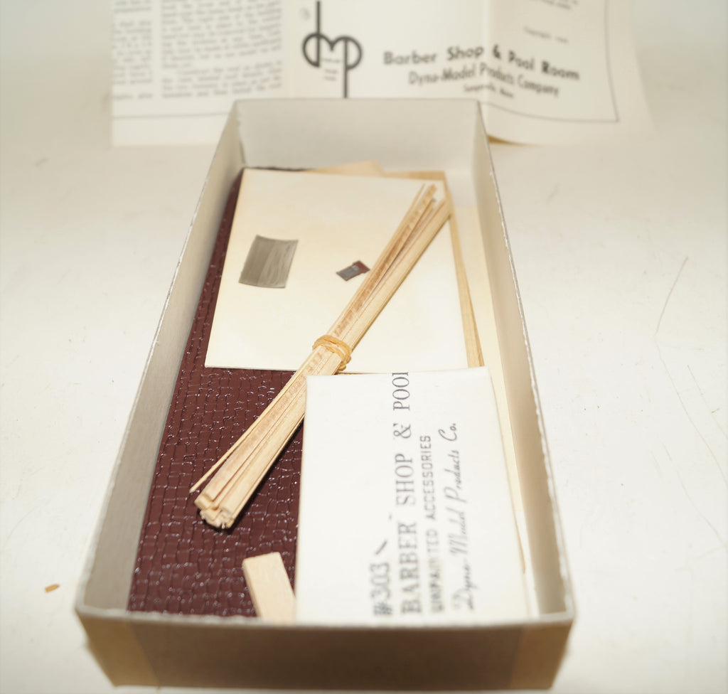 Ho Scale, Dyna-Model Products Co..Barber Shop & Pool Room Kit #308 ...