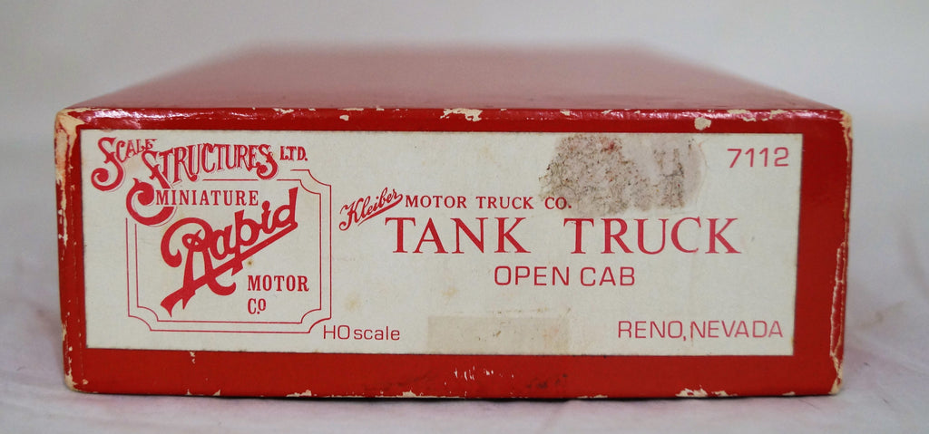 Ho Scale Structures Limited, Kit #7112 Tank Truck Open Cab Kit ...
